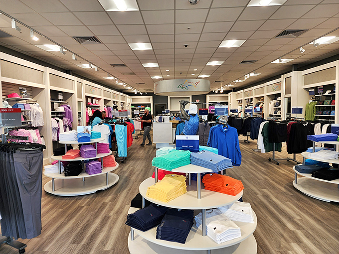 Greg Lauren's colorful polo displays create a rainbow of possibilities for looking effortlessly put-together at any summer gathering ahead.