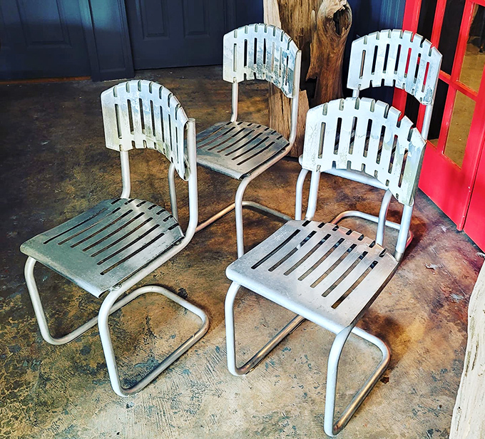 These mid-century patio chairs have witnessed countless backyard barbecues and summer cocktails&mdash;just add lemonade and nostalgia.