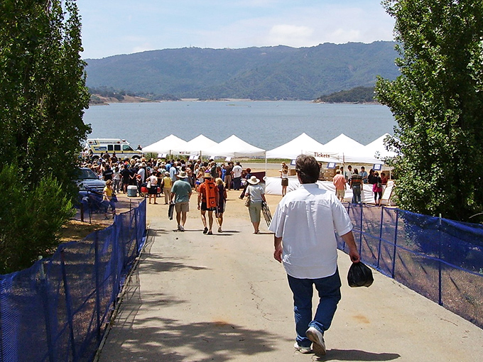 At Ojai's lakeside festivals, strangers become friends over wine glasses and shared tables, proving that community is California's most precious natural resource.
