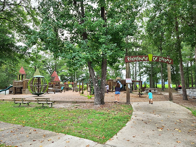 "Playground of Dreams" delivers exactly what its name promises&mdash;a shaded oasis where childhood memories are made daily.