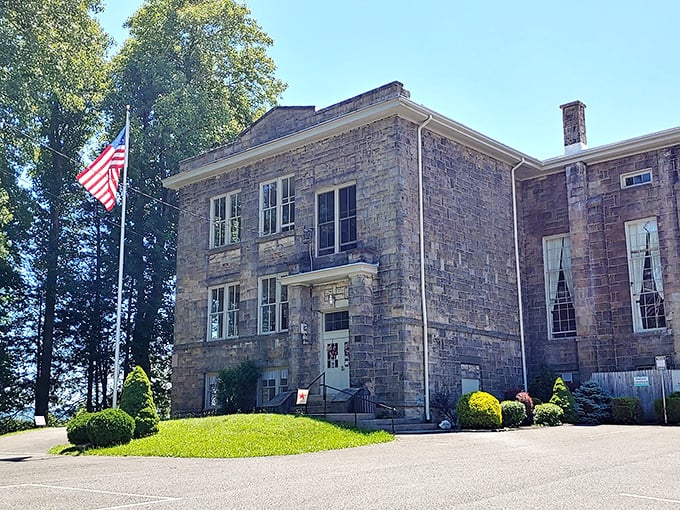 The Old Main Arts and Heritage Center stands proudly like that distinguished older gentleman who still wears a proper hat to Sunday service.