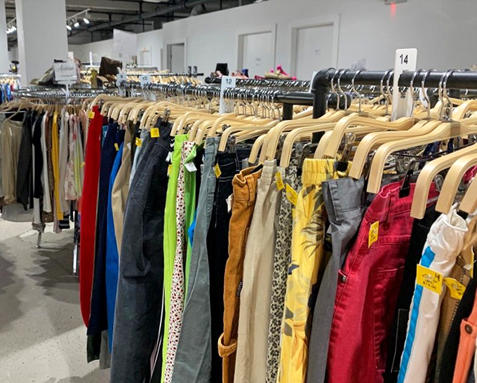 Organized by color like a fashion rainbow &ndash; making it easy to match your mood to your wardrobe.