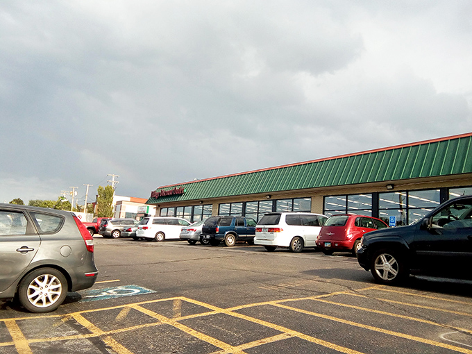 A parking lot that fills faster than a buffet line at dinnertime&mdash;the universal sign of good deals inside.