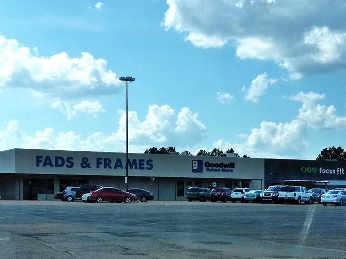 Strip mall chic at its finest &ndash; nestled between neighboring businesses, this bargain hunter's paradise awaits the savvy shopper.