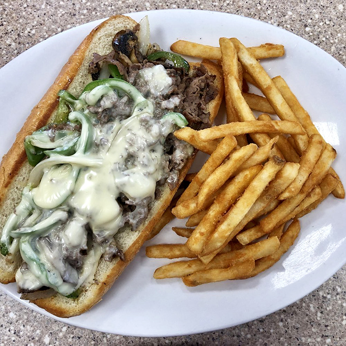 This Philly cheesesteak isn't trying to reinvent the wheel&mdash;it's just making sure the wheel is delicious, generous, and worthy of the inevitable food coma.