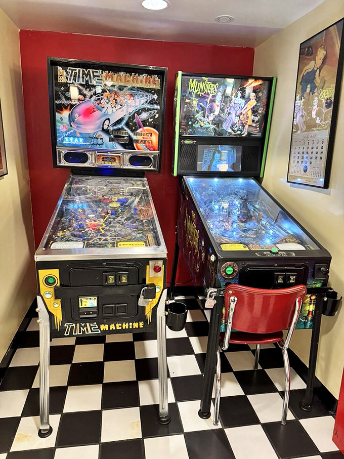 Pinball wizards welcome: where you can work up an appetite before diving into a plate of nostalgia served hot.