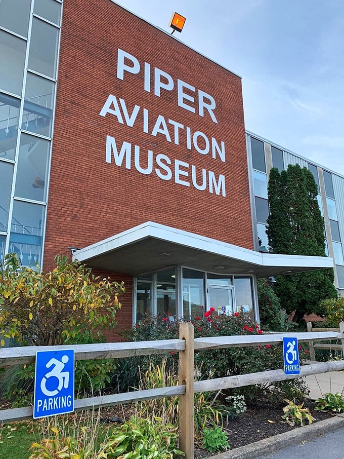 The Piper Aviation Museum celebrates when Lock Haven was the "small plane capital" of America. Aviation history buffs find this brick building more exciting than any luxury resort.