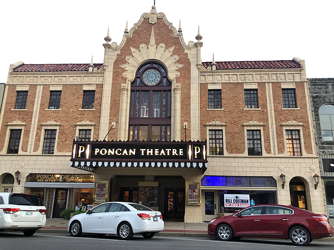 The Poncan Theatre's marquee lights up downtown with vintage charm, offering entertainment at prices that won't require a second mortgage.