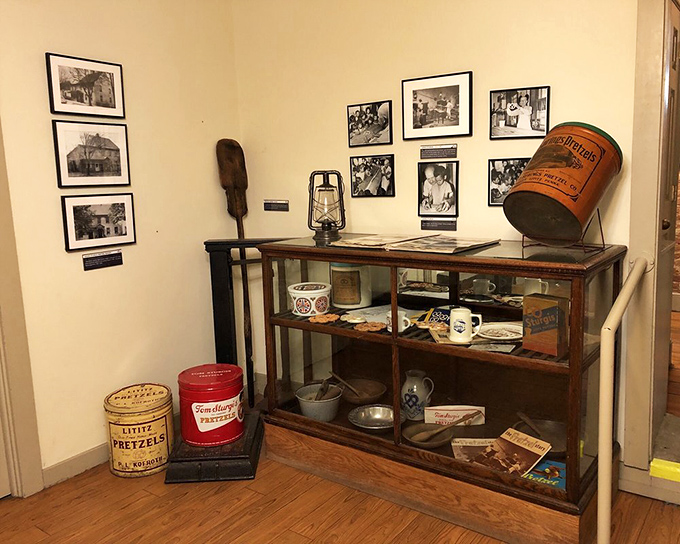 A museum-worthy display of pretzel history. These artifacts tell the story of America's relationship with this beloved twisted treat.