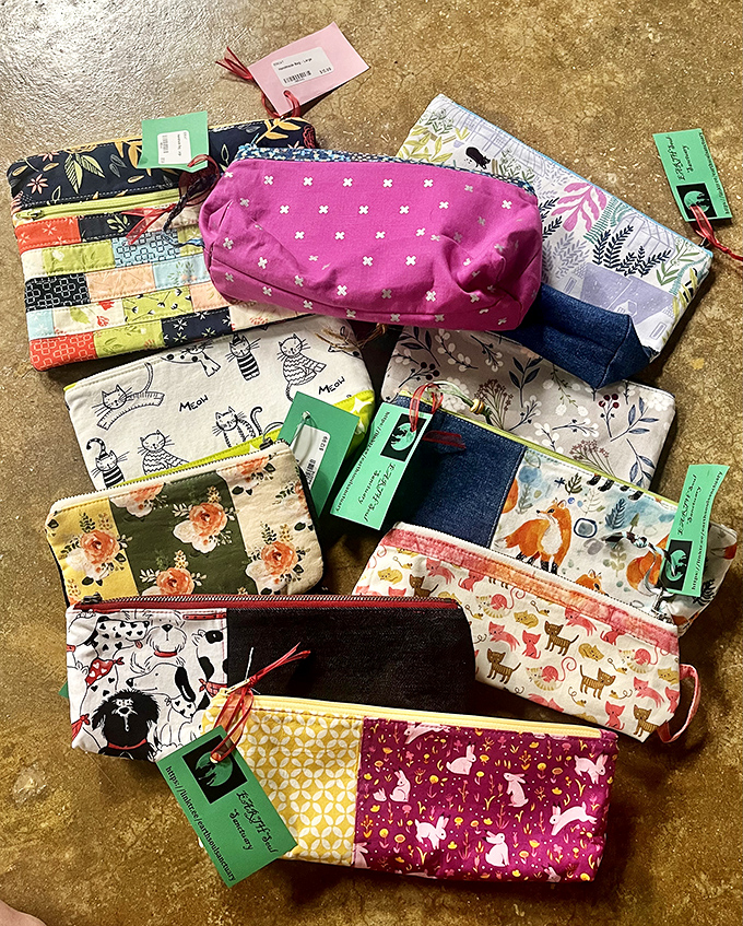 Handcrafted pouches with personality, proving that even your lip balm and loose change deserve stylish accommodations.