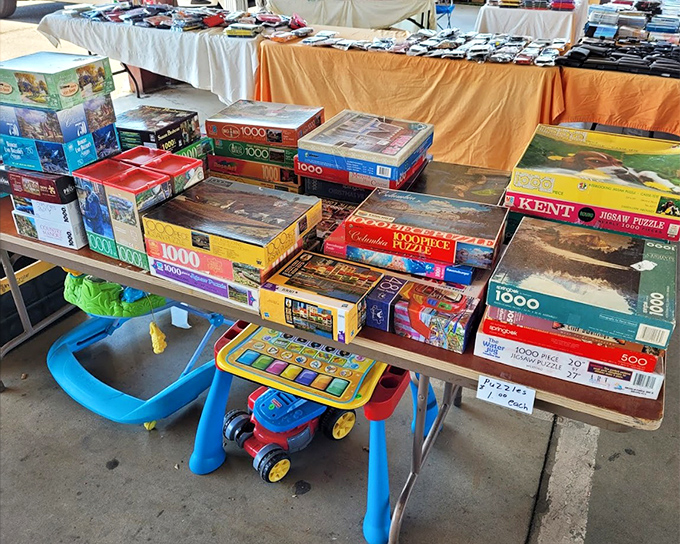 Puzzle enthusiasts, rejoice! These boxes contain hours of family bonding, frustration, and eventually the satisfaction of finding that one edge piece. 