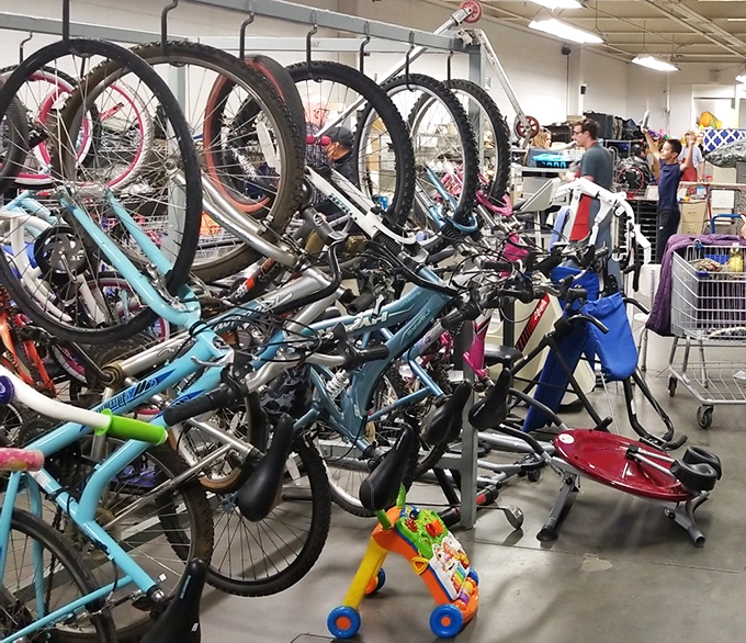 Bicycle heaven&mdash;where two-wheeled freedom machines hang in suspended animation, waiting for their next adventure down Utah's scenic trails.