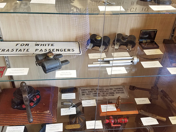 A sobering reminder of segregation's dark history in transportation. These artifacts document a time when even train travel was divided by color lines&mdash;history we must remember to avoid repeating.
