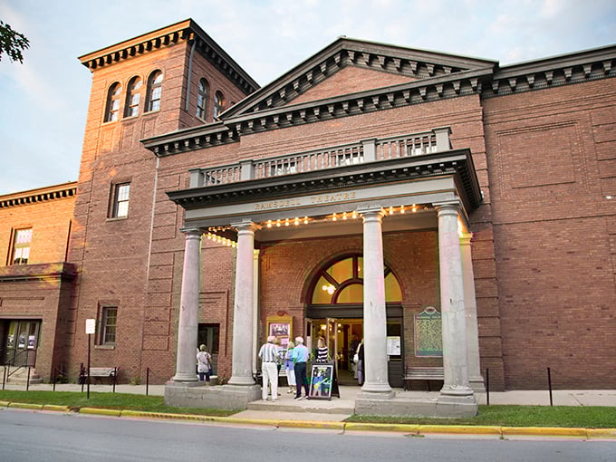 The Ramsdell Theatre's grand entrance says "culture happens here" with the kind of architectural flourish that modern buildings can only dream about.