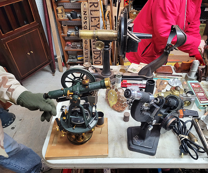 Scientific instruments that belong in a steampunk novel. These precision tools remind us of an era when craftsmanship was king.