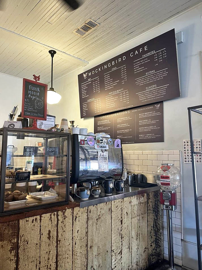 The coffee counter promises liquid motivation, with a menu board that makes decision-making the day's most pleasant challenge.
