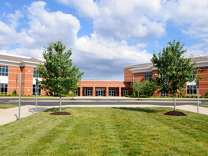 Modern architecture meets community needs at this brick campus, where Kentucky's future takes shape one classroom at a time.