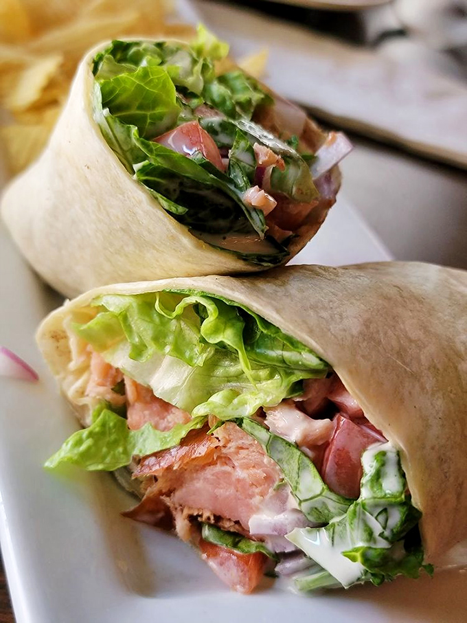 The Shannon Salmon Wrap&mdash;where Ireland meets California in a handheld masterpiece of fresh flavors and textures.