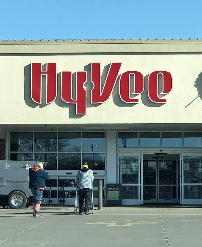 Even Winterset's Hy-Vee grocery store maintains that small-town feel, where shopping carts move at a conversational pace and nobody's in too much of a hurry.