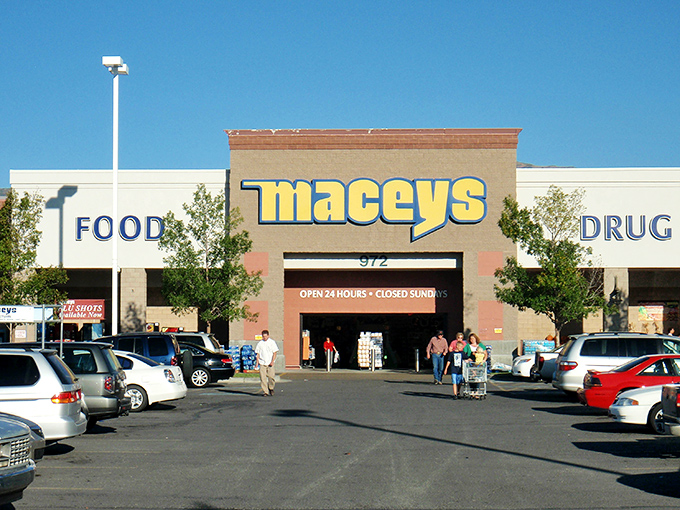 Macey's grocery store &ndash; where locals debate the weather forecast in the checkout line and everyone knows which cashier moves fastest.