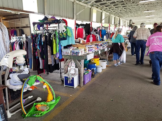 The narrow pathways between vendors create a shopping experience that's part treasure hunt, part obstacle course, and entirely entertaining.