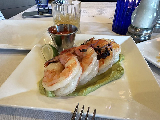 These jumbo shrimp look like they've been working out. Plump, perfectly cooked, and ready for their close-up.