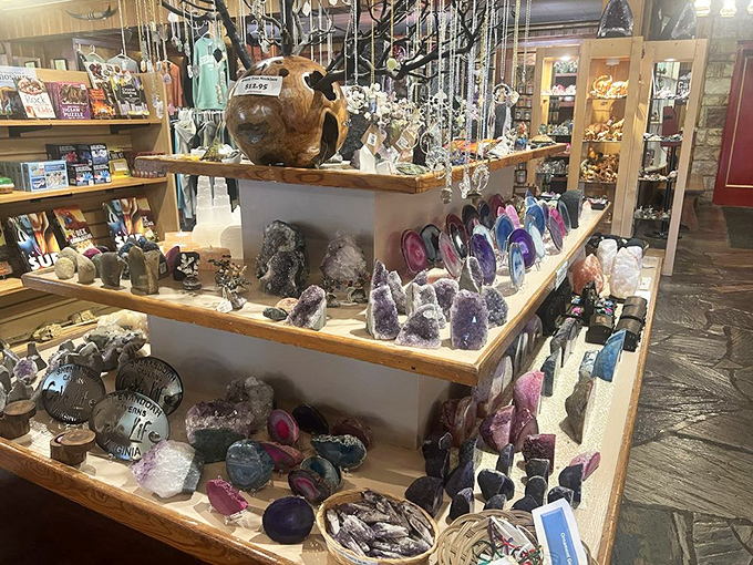 Rock collectors, rejoice! The gift shop offers take-home treasures that sparkle with the same magic found below ground.