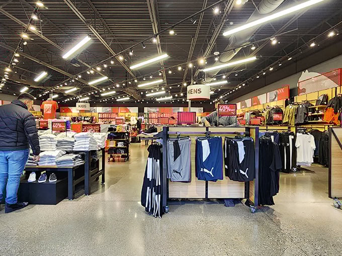 Puma's outlet store transforms athletic wear shopping into a sport itself&mdash;the thrill of the hunt with victory measured in percentage off.