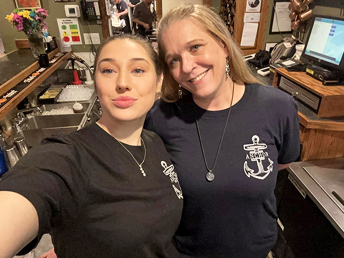 The staff wears their anchor logos with pride—seafood ambassadors bringing coastal treasures to landlocked Vermont with genuine warmth.