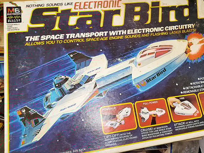 The Star Bird electronic toy promised space adventure in the 1970s when Star Wars fever had every kid dreaming of hyperspace rather than homework.