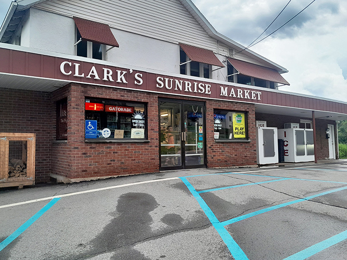 Clark's Sunrise Market embodies the classic small-town convenience store where locals gather for essentials, gossip, and probably the best sandwich you never expected.