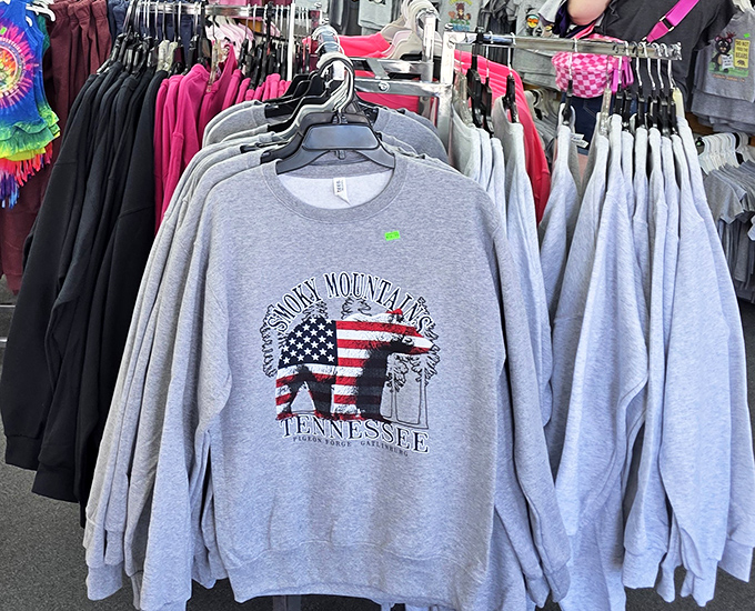 Smoky Mountain pride wearable year-round. These sweatshirts combine patriotism, outdoor spirit, and that "yes, I've been somewhere cool" vibe.