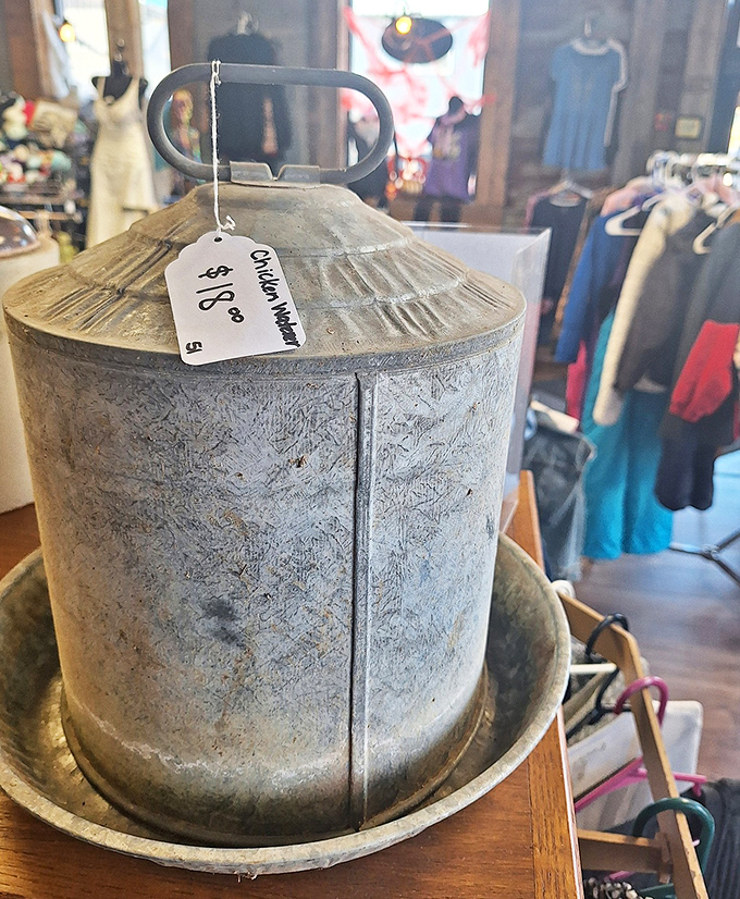 Not just a rusty container&mdash;this vintage chicken waterer is farmhouse chic waiting to become someone's perfect rustic centerpiece.