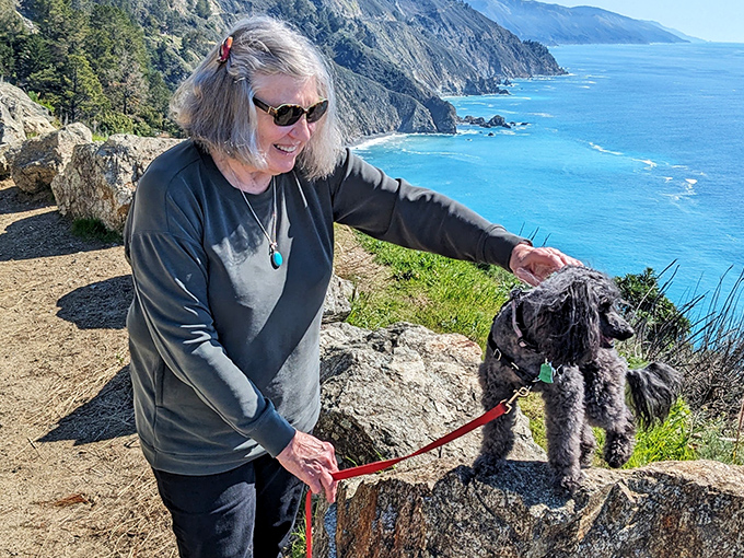Dogs appreciate Big Sur's beauty too&mdash;though they're probably more impressed by the symphony of scents than the Instagram opportunities.
