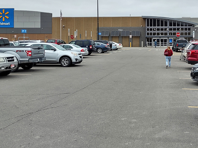 Even Walmart looks somehow more approachable in Sayre, where the parking lot rarely requires the orienteering skills needed in suburban locations.