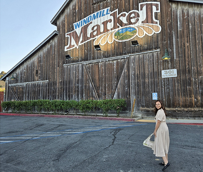 The Windmill Market's weathered wooden facade houses local treasures that big box stores can't replicate&mdash;authenticity isn't manufactured, it's earned.