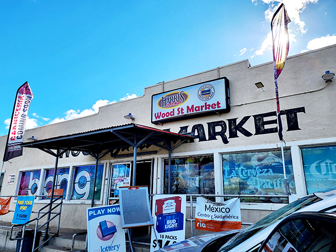 Wood Street Market offers essentials without the artisanal markup that turns grocery shopping into a financial planning session.