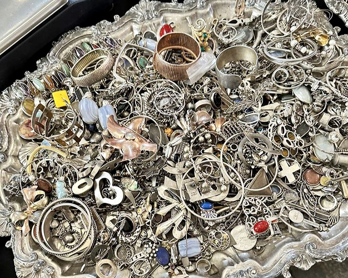 Treasure hunting at its most literal&mdash;a silver sea of possibility where someone's perfect statement piece is hiding in plain sight.