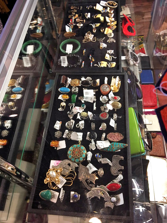Jewelry treasure trove that makes pirates look like amateurs&mdash;gemstones and metals spanning decades of design at fraction-of-retail prices.