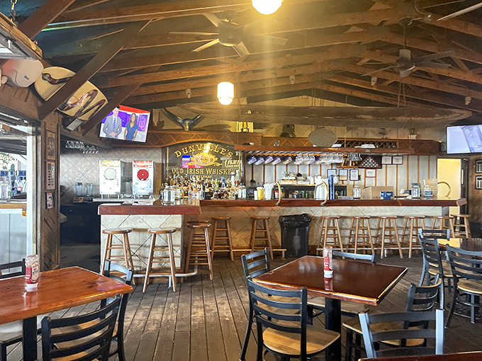 This isn't just a bar &ndash; it's a community gathering spot where locals and tourists find common ground over cold drinks and fresh catches.