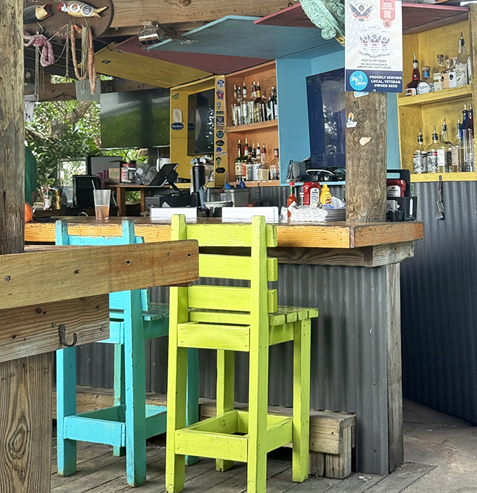 A bar that understands Florida's color palette isn't a suggestion, it's a lifestyle. Those lime-green chairs practically shout "your cocktail is going to be fun!"