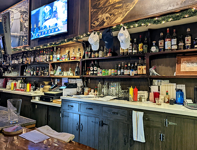 Behind every great neighborhood joint is a well-stocked bar. This one tells stories of celebrations, commiserations, and everything in between.