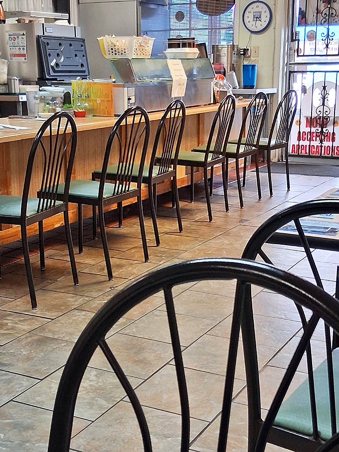 Counter seats &ndash; the VIP section of any great diner where regulars perch to watch culinary magic happen and exchange local wisdom.