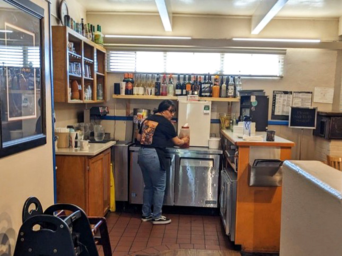 A glimpse into the kitchen's inner sanctum &ndash; where the magic happens and green chile dreams come true.