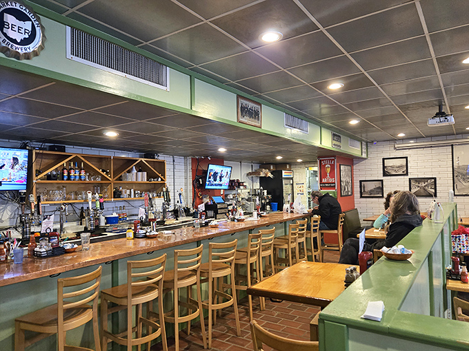 The counter seats offer front-row tickets to the culinary show. Like watching theater, except you get to eat the performance afterward.