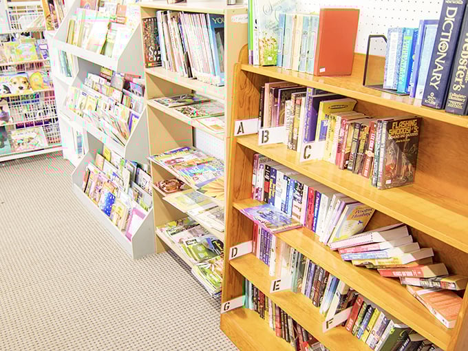 Books organized with surprising logic&mdash;bestsellers from decades past nestled beside cookbooks with food stains marking the most successful recipes.