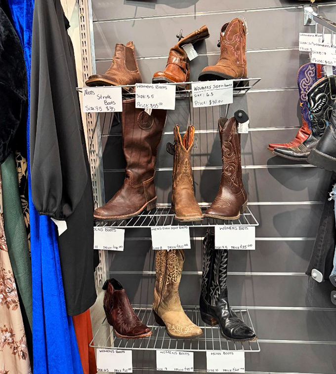 Boot boulevard! From genuine cowboy kicks to city slicker styles, the footwear that defines Western fashion waits for new adventures.