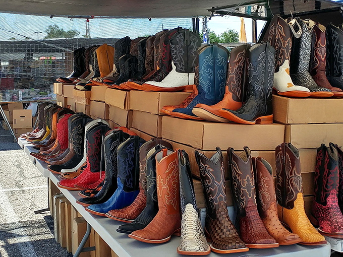 Boot paradise! From working cowboy to urban cowgirl, these leather masterpieces are waiting to take your outfit from ordinary to "howdy, partner!"