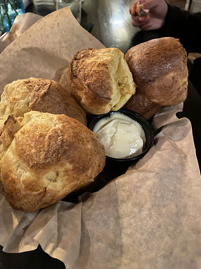 Freshly baked rolls that arrive hot enough to melt butter on contact. The perfect opening act to the main event.