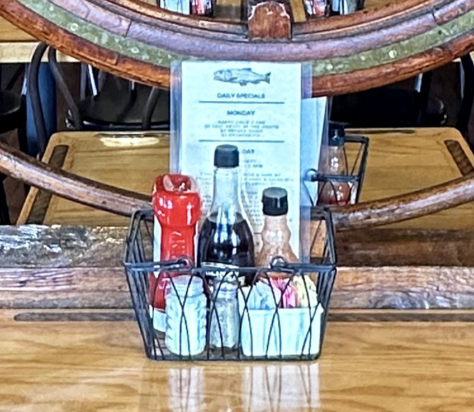 The condiment caddy&mdash;unsung hero of any great meal and the secret weapon that lets you customize your seafood experience to perfection.
